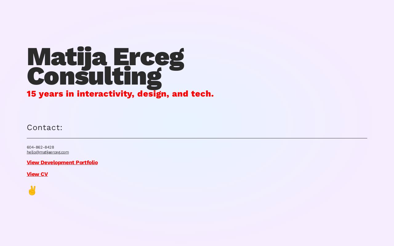 Matija Erceg Consulting